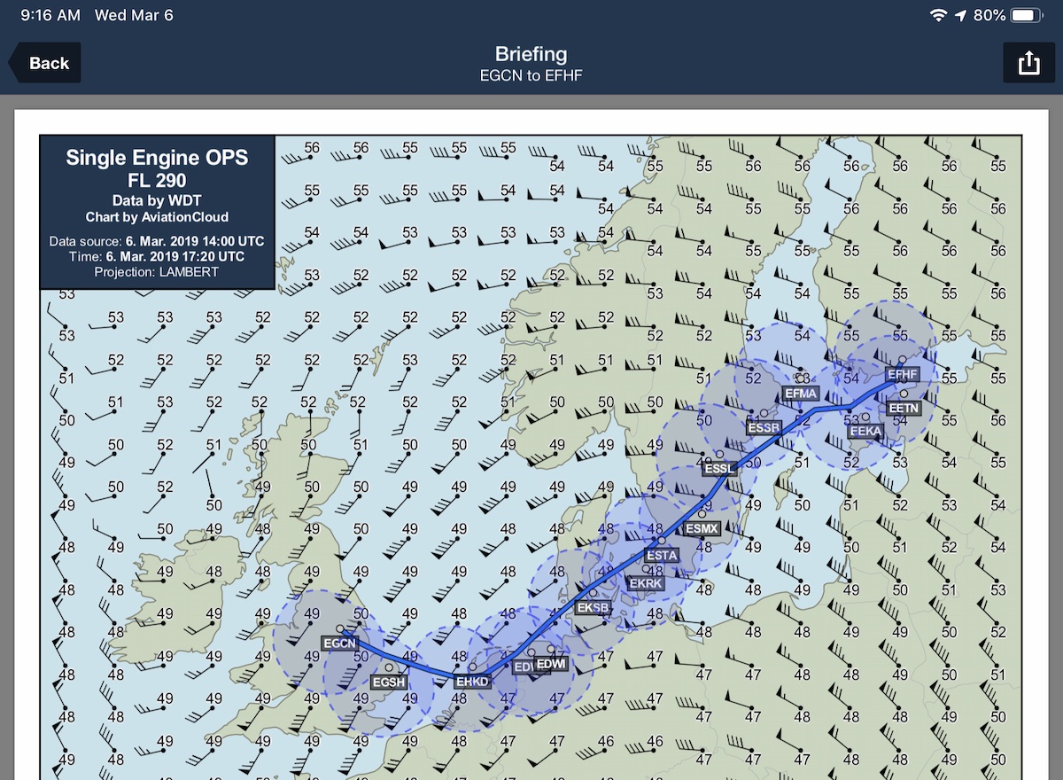 ForeFlight - SETOPS Route Analysis