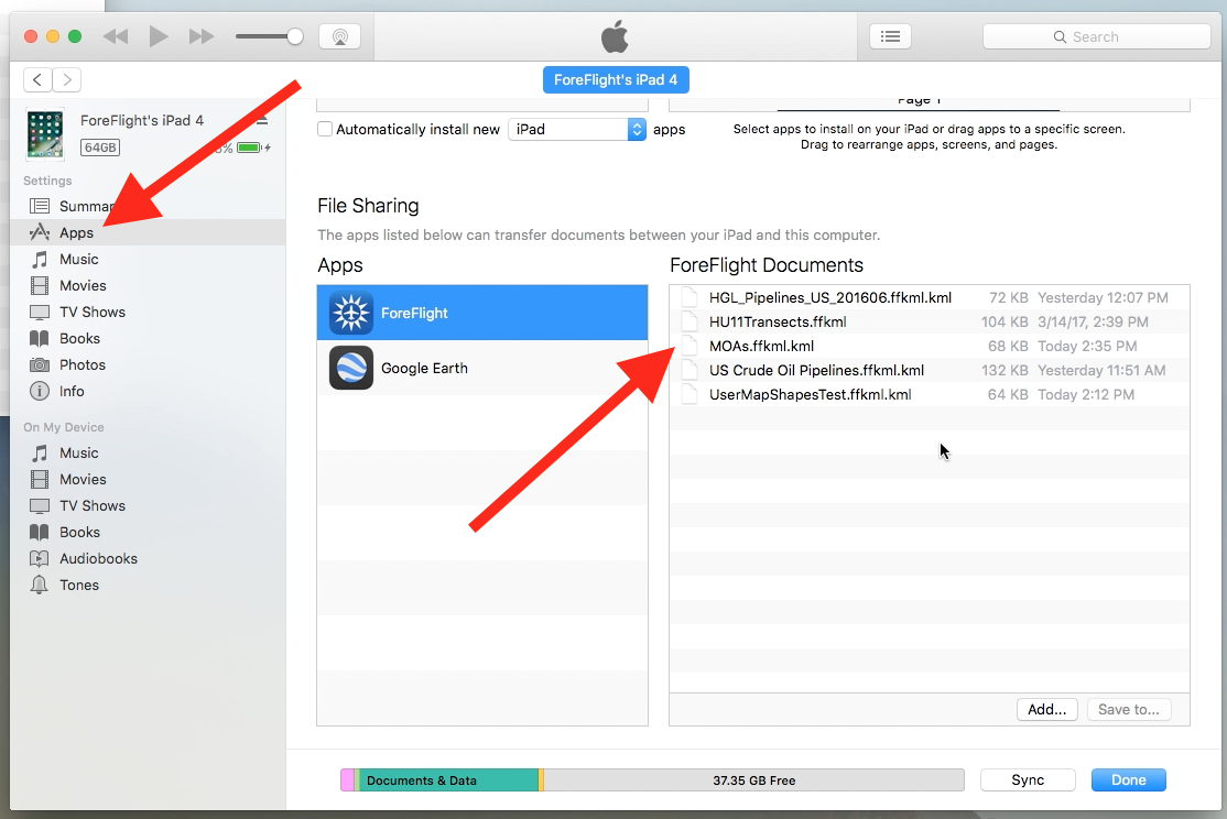 ForeFlight - User Map Shapes