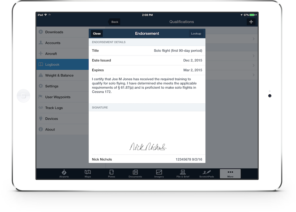 ForeFlight - Digital Pilot Logbook for iPad and iPhone