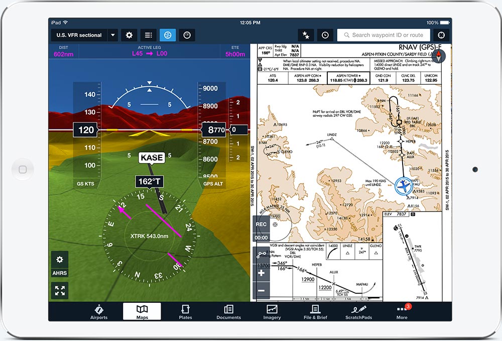 ForeFlight - Synthetic Vision: Obstacle and Terrain Awareness